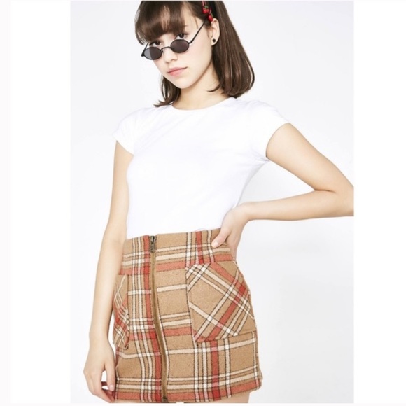 Honey Punch | Skirts | Honey Punch Fallout Girl Plaid Mini Skirt | Poshmark